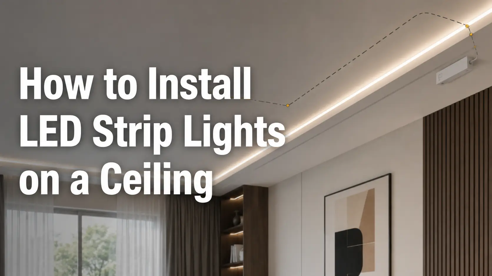 How to Install LED Strip Lights on a Ceiling