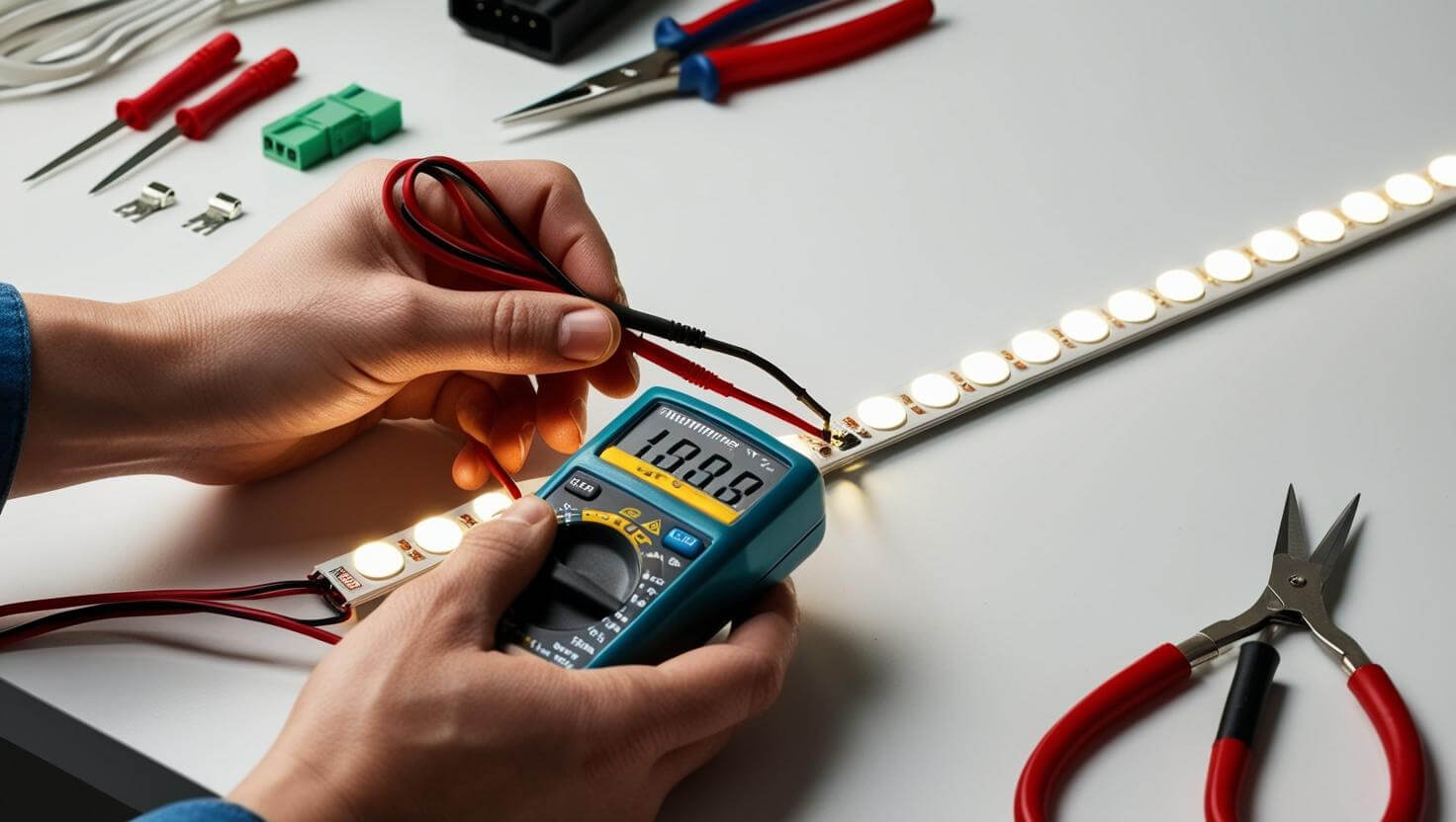 How to Fix a LED Light Strip (No Tools? No Problem) - Elstar