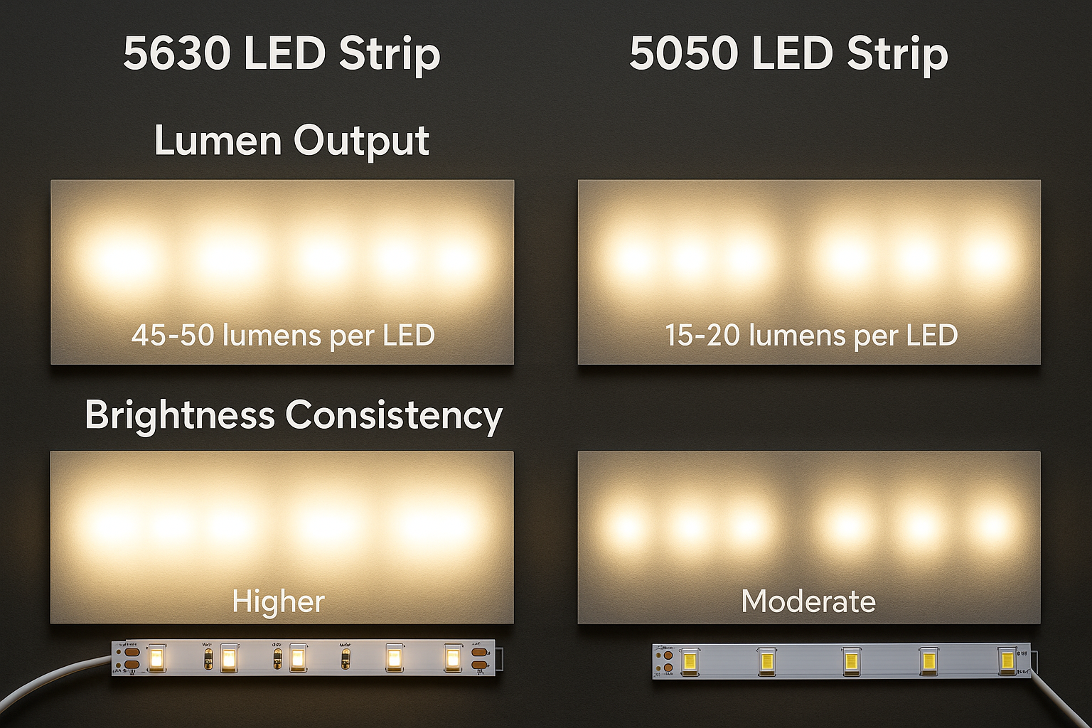 5630 LED Strip vs 5050: Clear Comparison for Brightness, Efficiency & Use