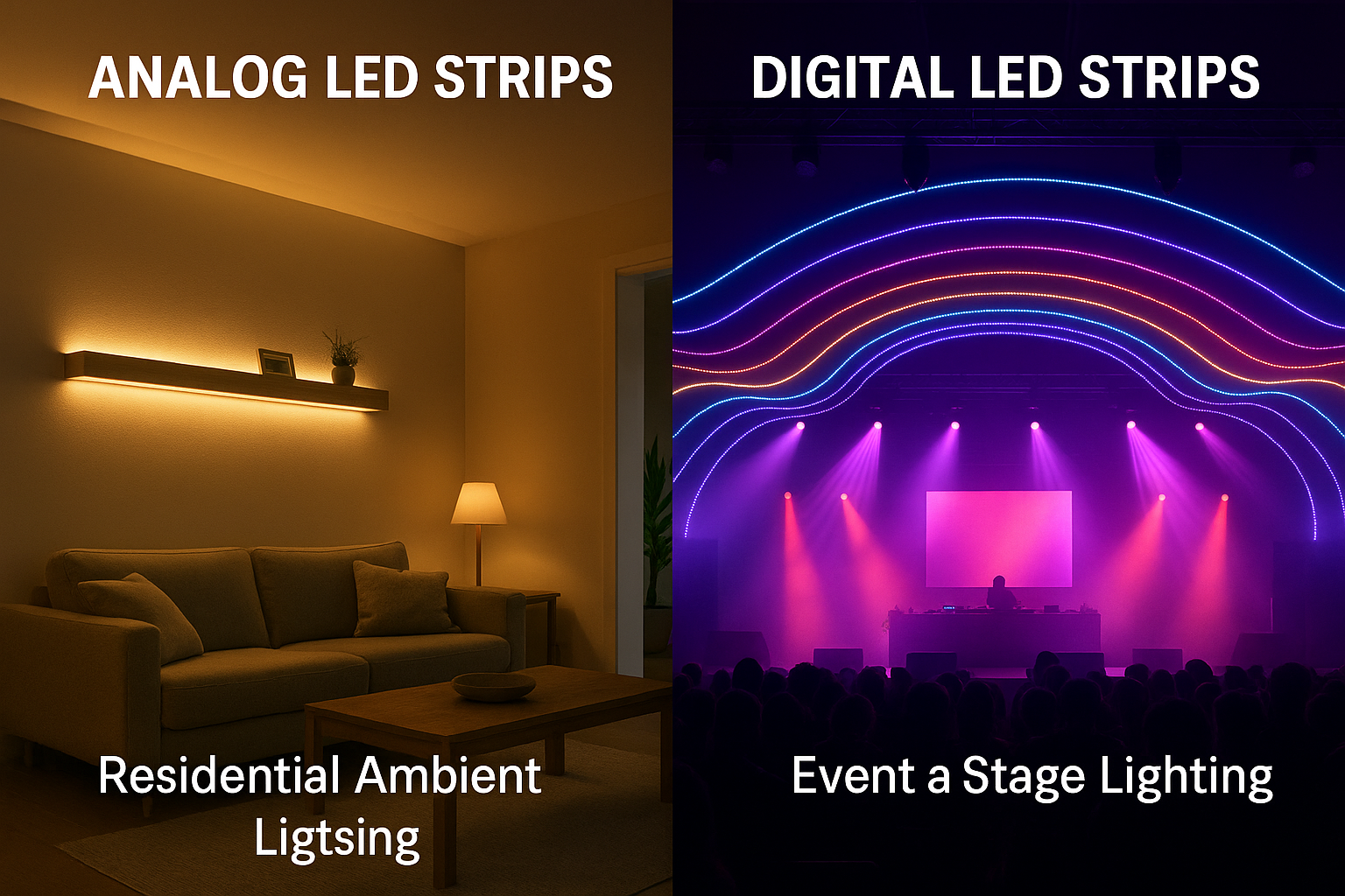 Analog vs Digital LED Strips: Clear Guide to Choosing Wisely