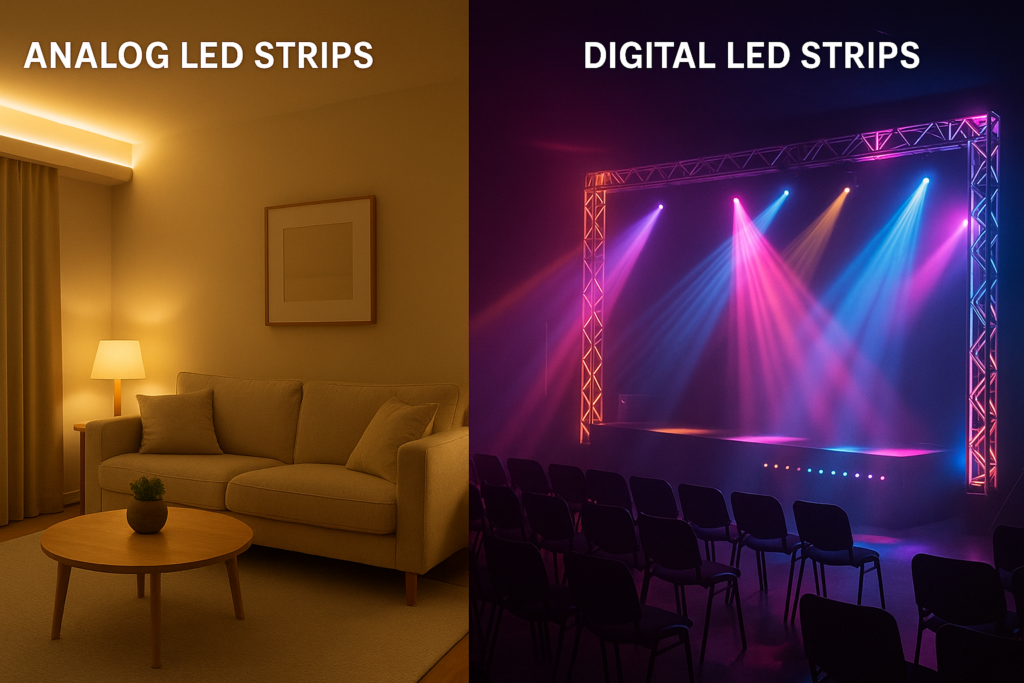 Analog vs Digital LED Strips: Clear Guide to Choosing Wisely