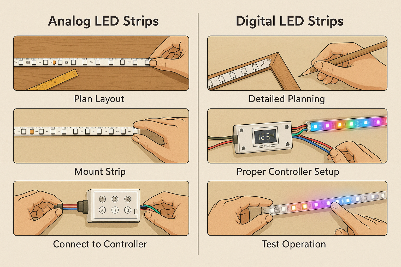 Analog vs Digital LED Strips: Clear Guide to Choosing Wisely