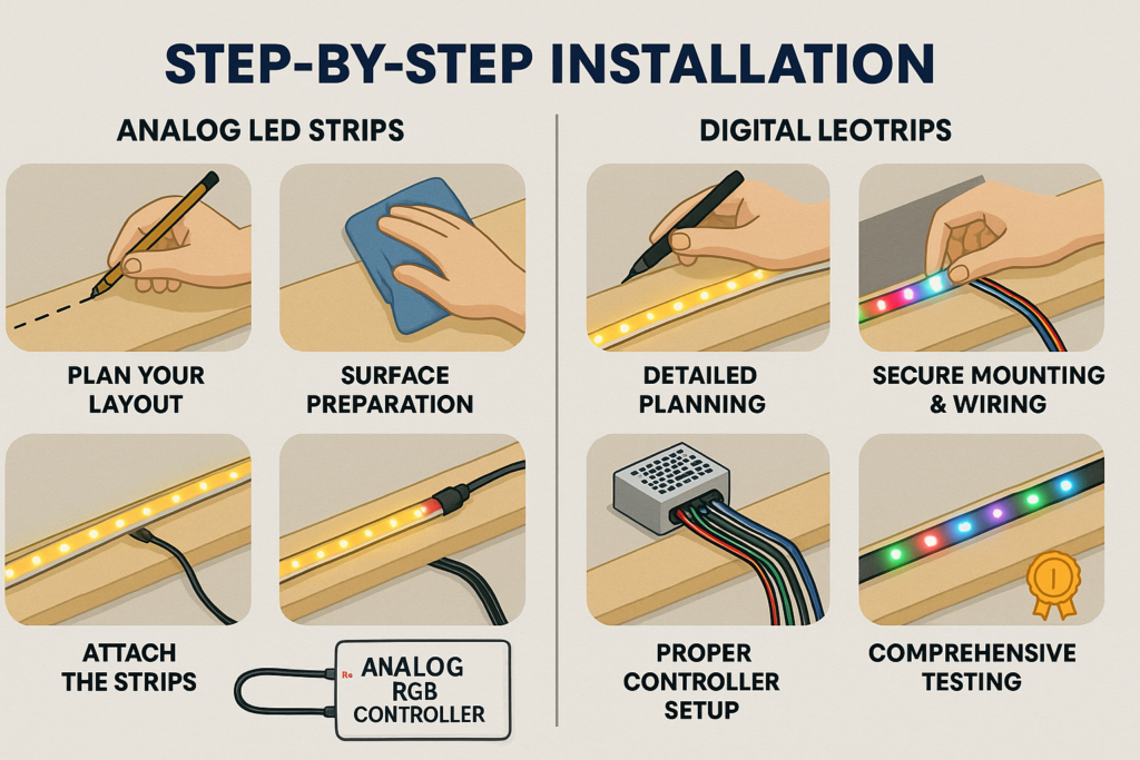Analog vs Digital LED Strips: Clear Guide to Choosing Wisely