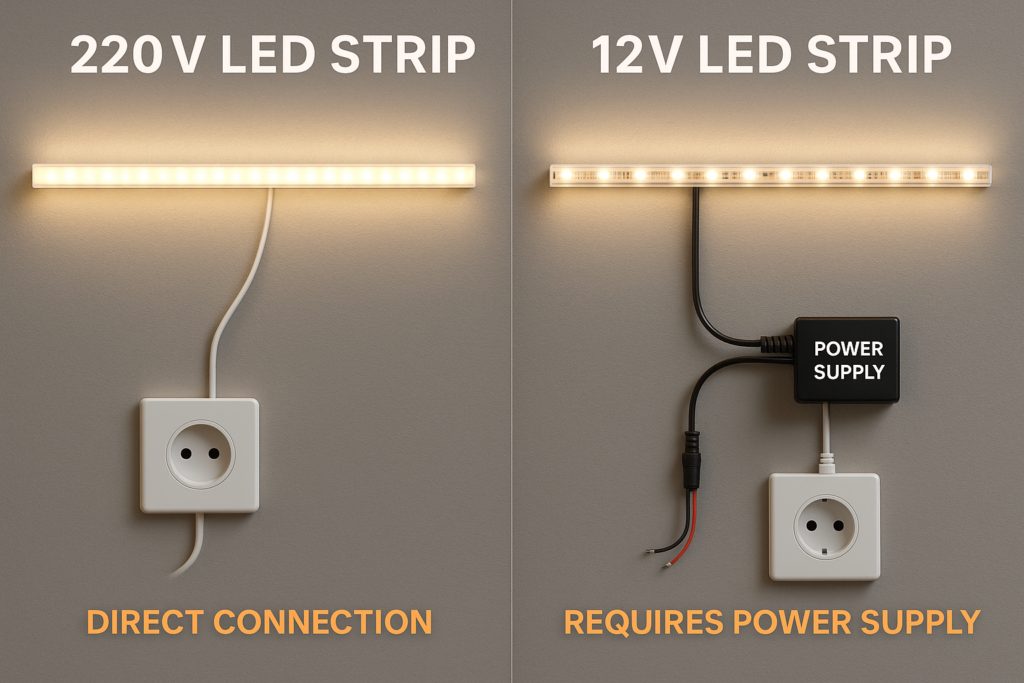 LED Strip 220V vs 12V: Comparing Safety, Efficiency & Applications