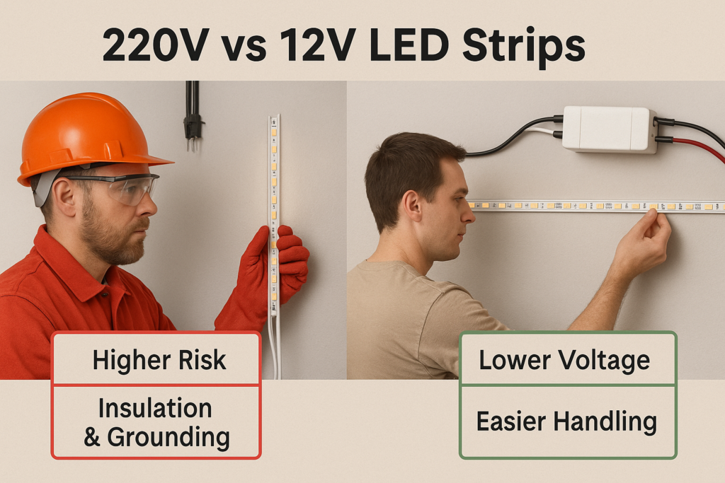 LED Strip 220V vs 12V: Comparing Safety, Efficiency & Applications