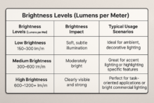 LED Strip Lumens Chart: Easy Guide for Selecting LED Brightness