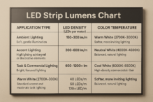 LED Strip Lumens Chart: Easy Guide for Selecting LED Brightness