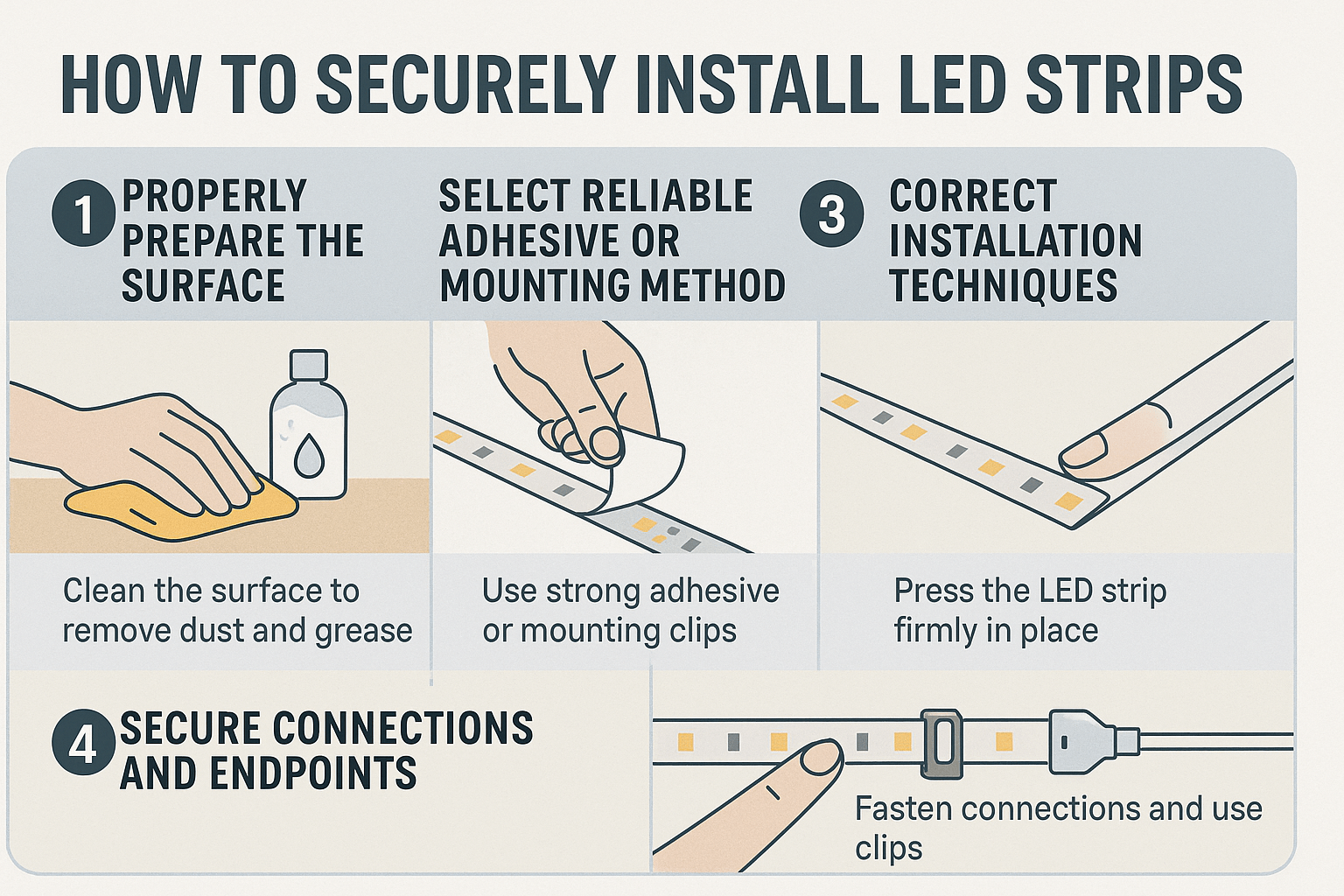 LED Strip Keeps Falling Off: Easy Guide to Secure Installation & Adhesion