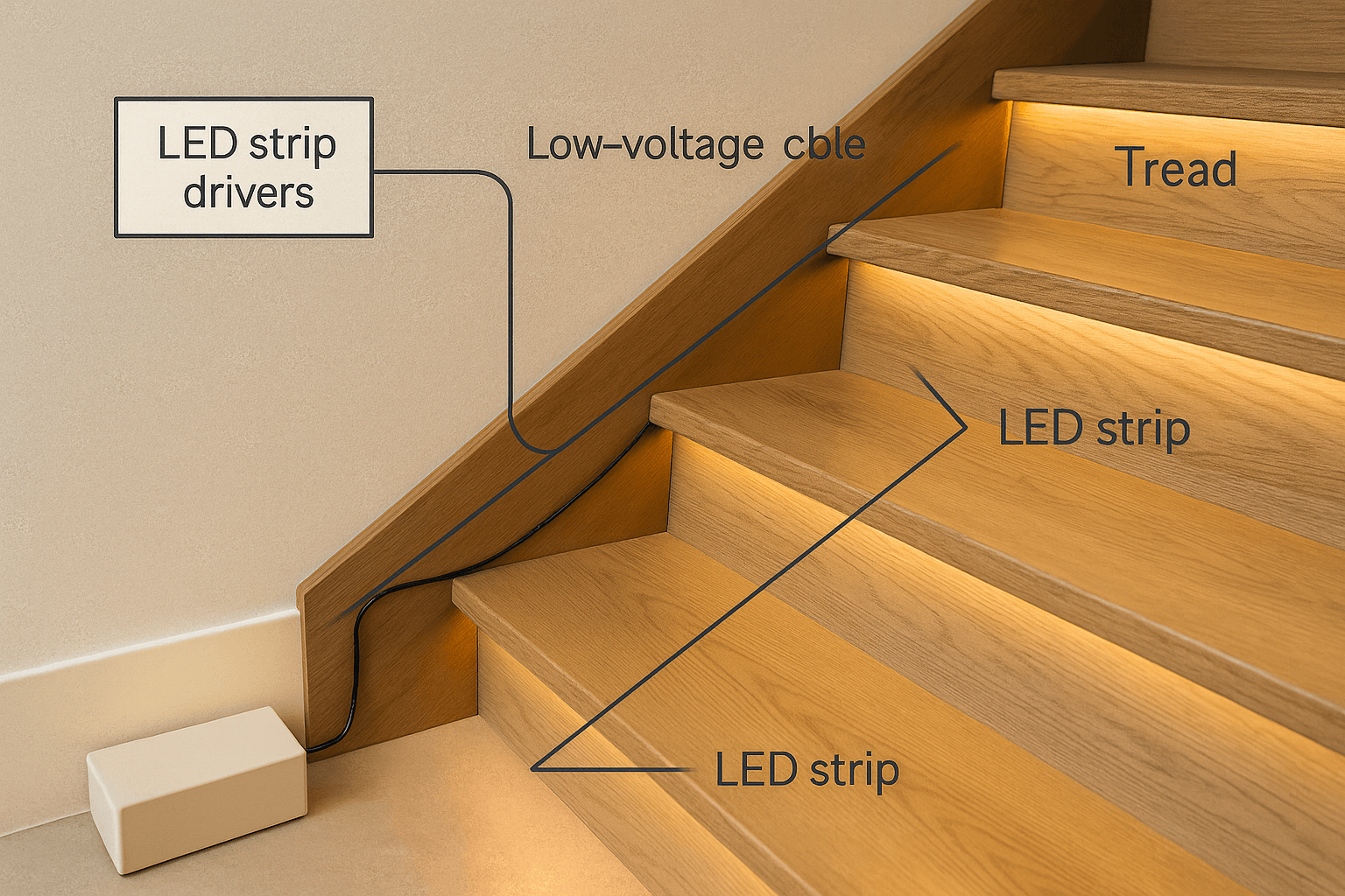 LED Strip Staircase Lighting Ideas – Design, Power & Safety Guide