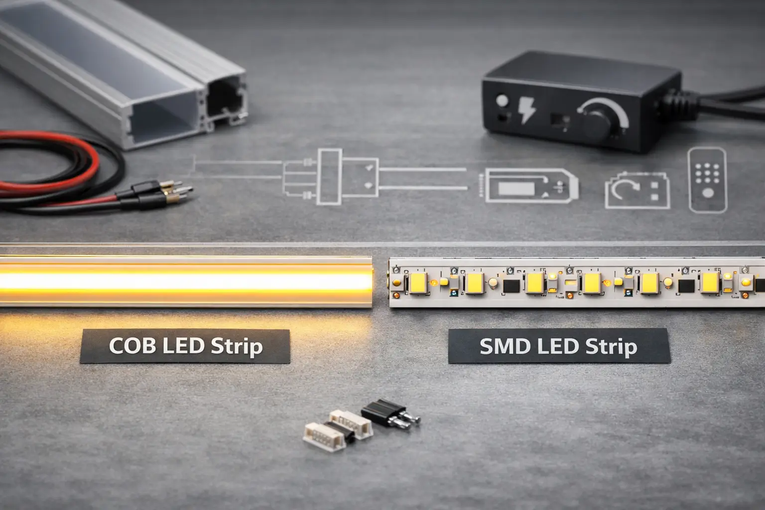 COB vs SMD LED Strip: Project Selection Guide & Checklist